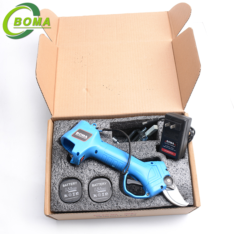 21V Cordless Li-ion Secateur Battery Operated Pruning Shear Pruners ...